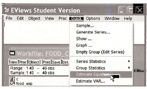 The Simple Linear Regression Model by using EViews – HKT Consultant