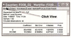 The Simple Linear Regression Model by using EViews – HKT Consultant