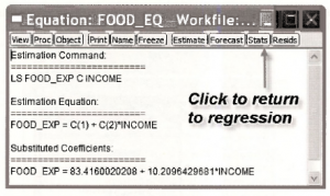 The Simple Linear Regression Model by using EViews – HKT Consultant