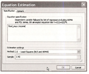 The Simple Linear Regression Model by using EViews – HKT Consultant