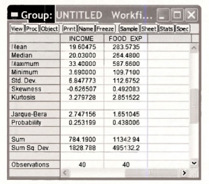 The Simple Linear Regression Model by using EViews – HKT Consultant