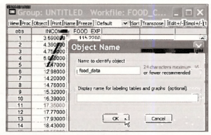 The Simple Linear Regression Model by using EViews – HKT Consultant