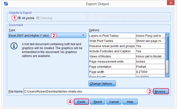 Exporting anh Copying SPSS Outputs to Word or Excel – HKT Consultant