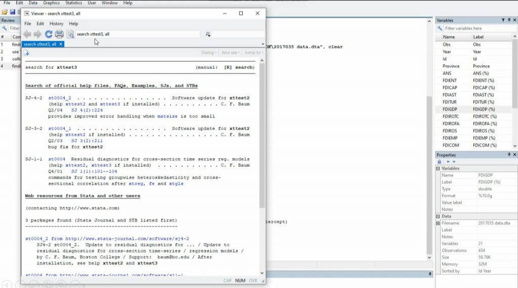 Finding And Installing New Commands Or User Written Programs In Stata
