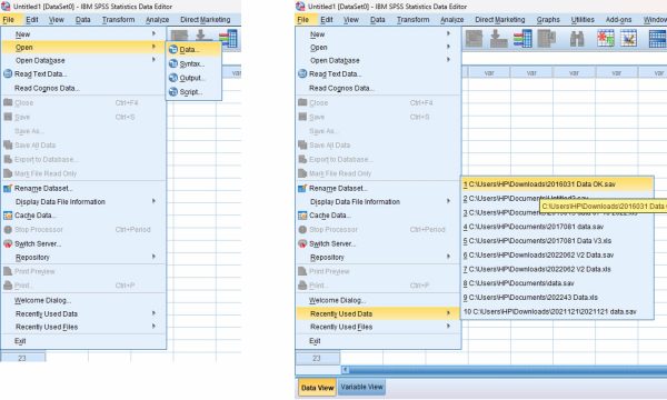 Opening and saving SPSS datasets – HKT Consultant
