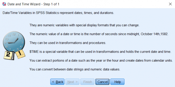 SPSS Tutorials: Date-Time Variables in SPSS – HKT Consultant